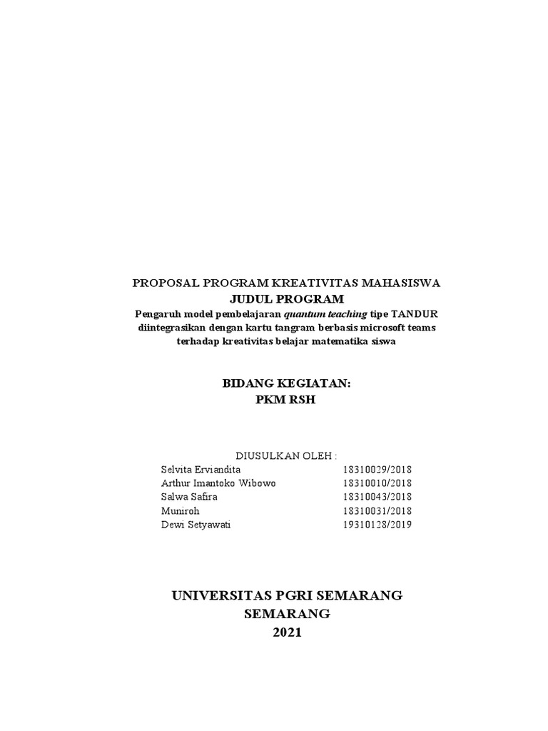 PKM RSH .. | PDF