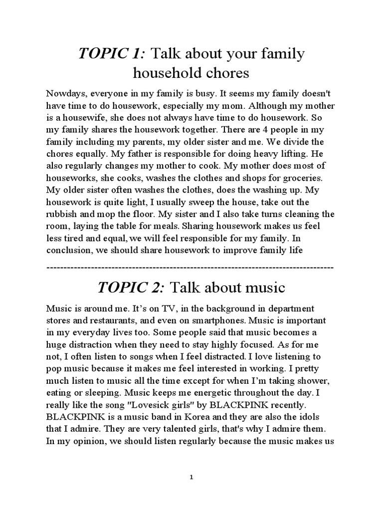 Sharing Household Responsibilities: How One Family Divides Chores ...
