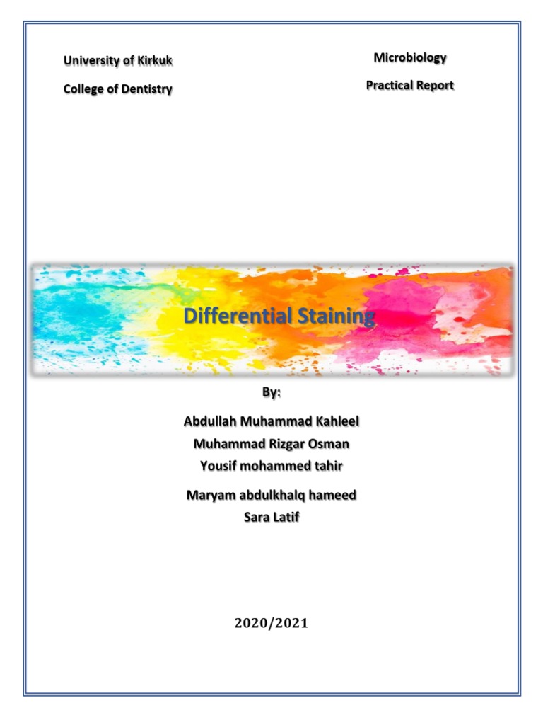 Differential Staining | PDF | Histopathology | Staining