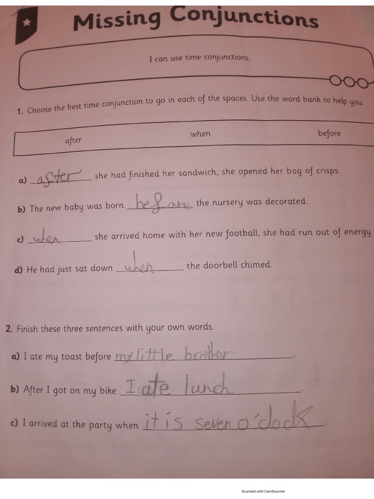 Missing Conjunctions | PDF