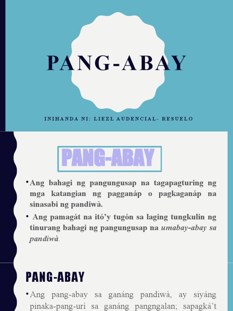 Pang Abay Report | PDF