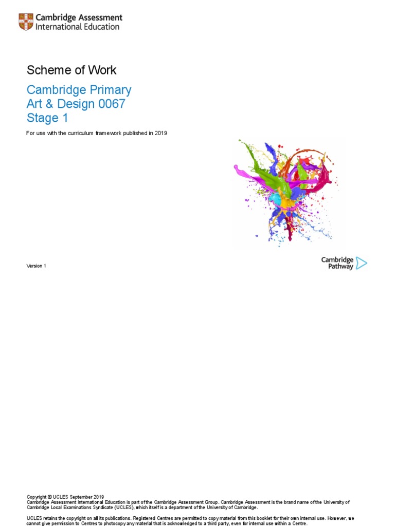 Primary Art Design Stage 1 Scheme of Work - tcm142-555730 | PDF ...
