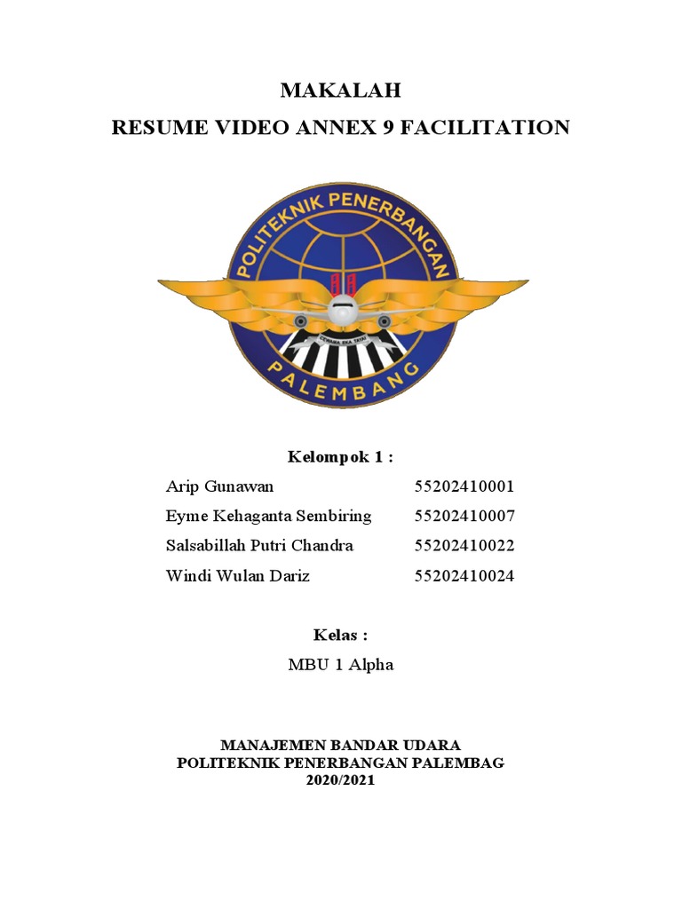 Resume Annex 9 Fasilitasi Penerbangan | PDF | Bisnis | Komputer