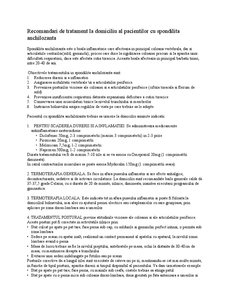 Spondilita Anchilozanta | PDF