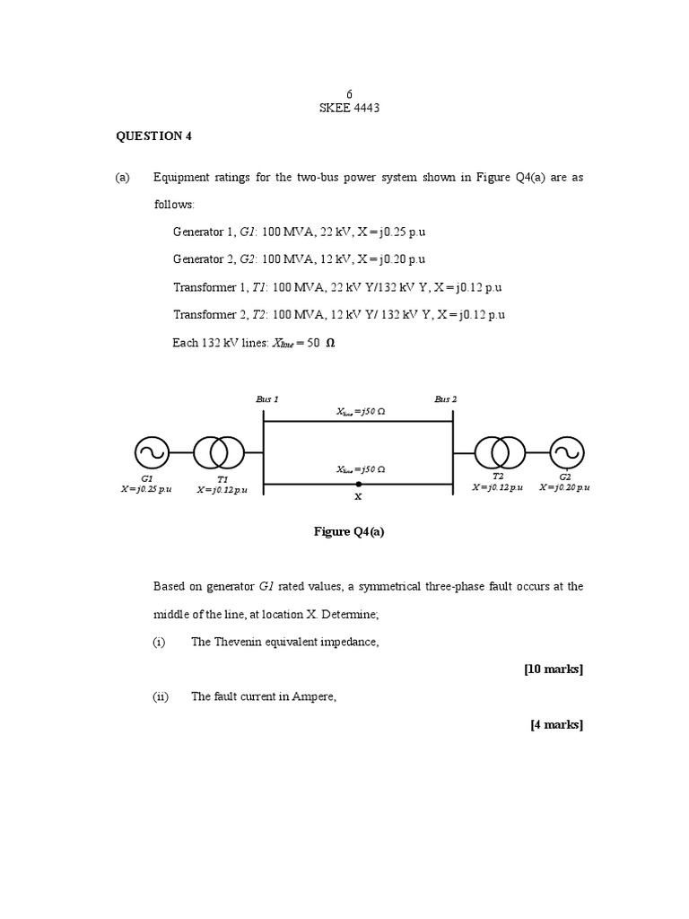 Symmetrical Fault Assignment | PDF | Electrical Impedance | Volt