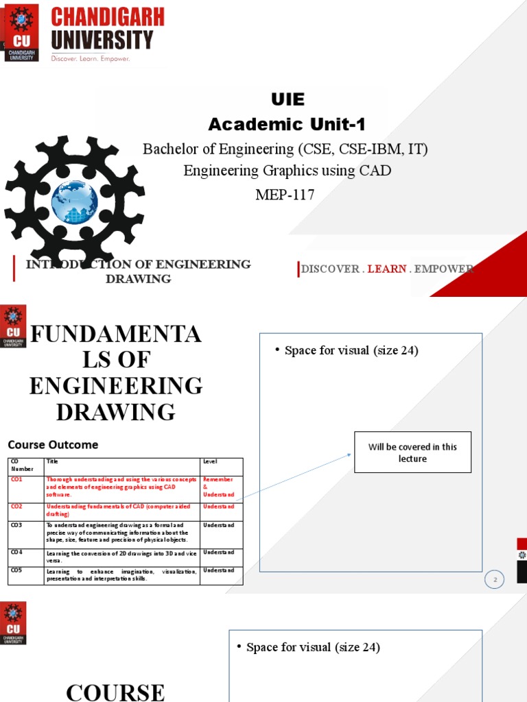 Engineering Drawing for CSE Students | PDF | Technical Drawing ...