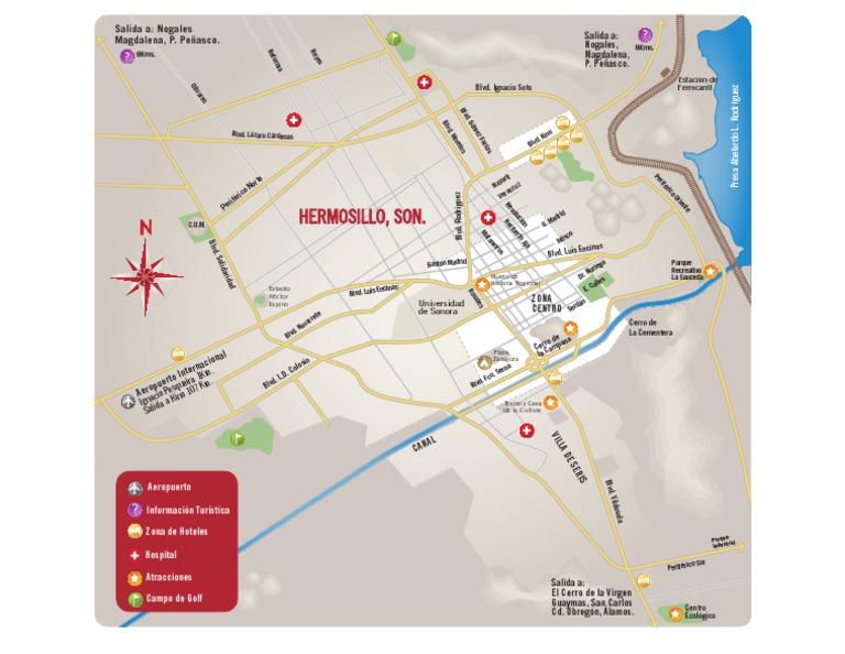 Mapa Hermosillo Sonora | PDF | Gobierno