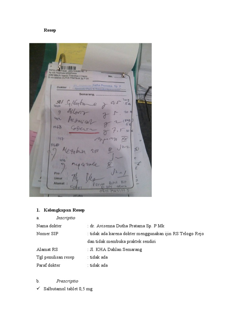 Skrining Resep | PDF
