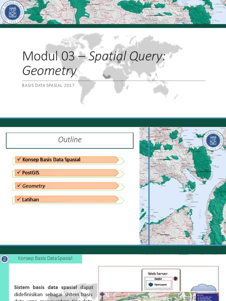 Spatial Query & PostGIS Guide | PDF | Metode & Bahan Ajar | Komputer