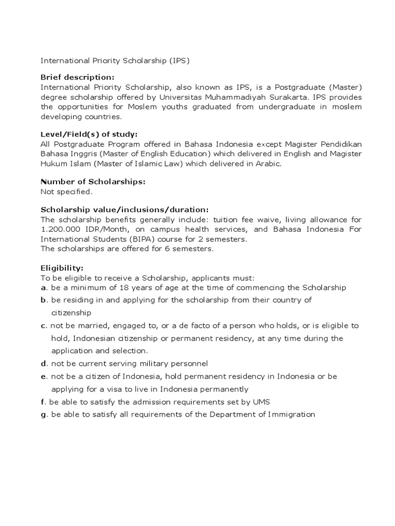 IPS POLICY Master | PDF | Postgraduate Education | Travel Visa