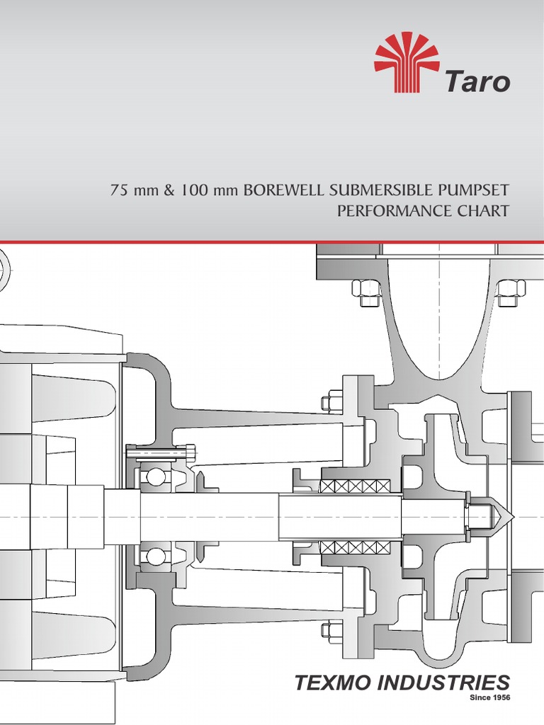75 MM & 100 MM Borewell Submersible Pumpset Performance Chart | PDF ...