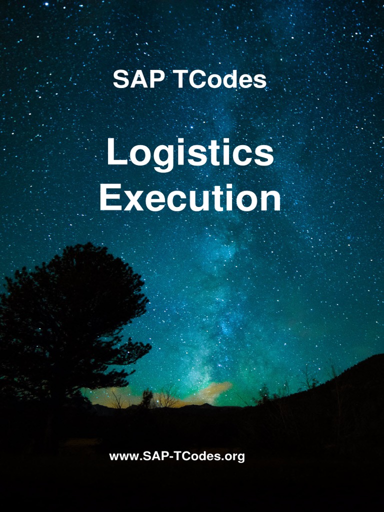 Sap Tcodes: Logistics Execution | PDF | Sap Se | Business