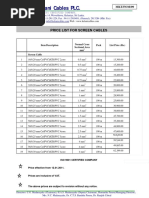 ACL Cable Price List 2025 Sri Lanka | PDF | Wire | Machines
