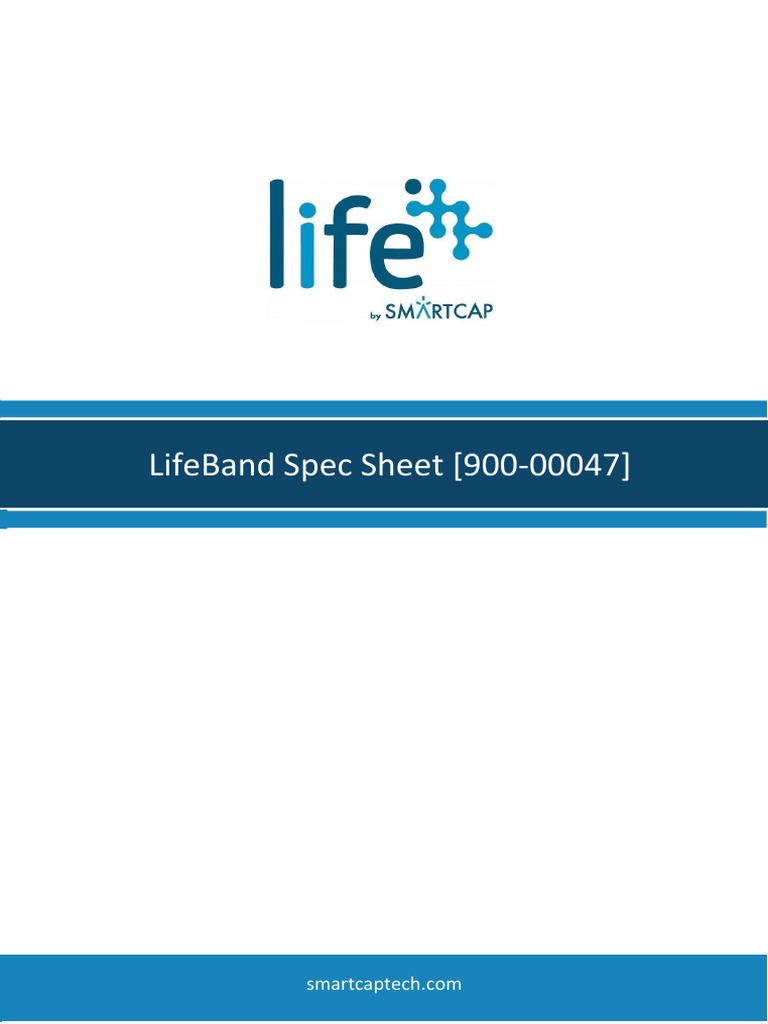 LifeBand Spec Sheet Rev3 | PDF | Electrónica | Ingeniería Informática