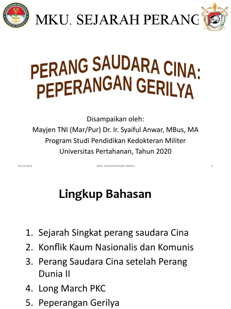 Sejarah Perang Saudara Cina 1927-1949 | PDF