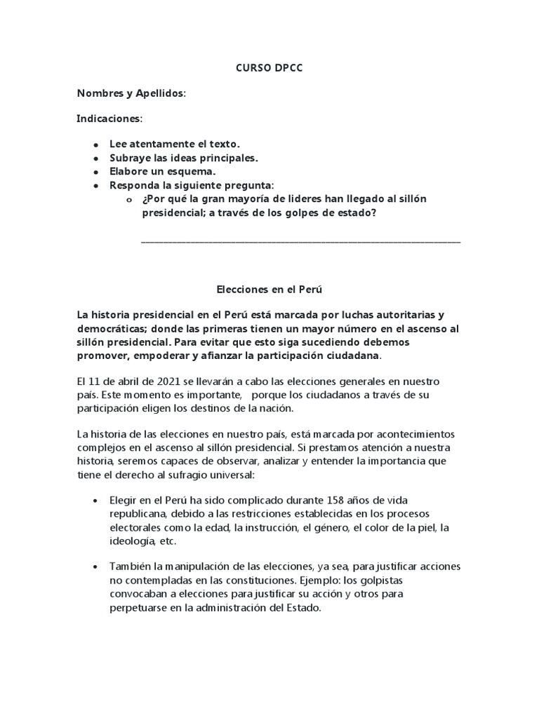 Curso DPCC | PDF | Elecciones | Votación