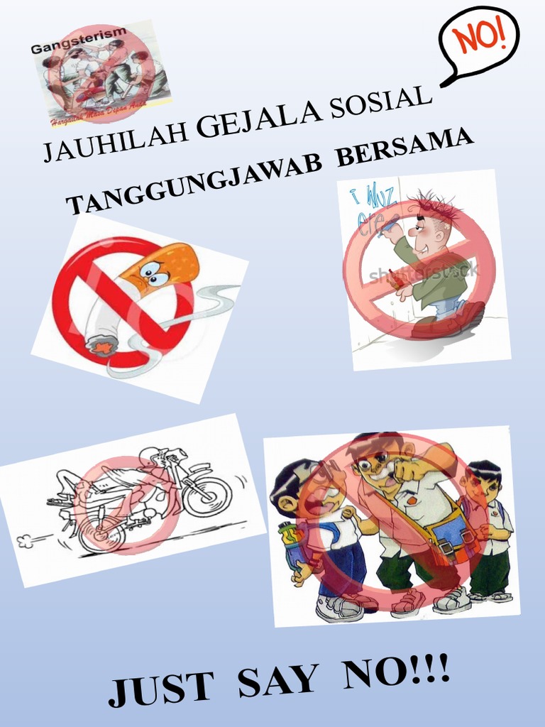 Poster Jauhilah Gejala Sosial | PDF