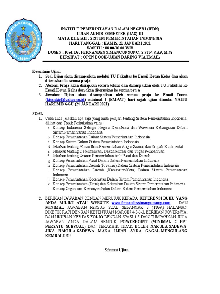 Spi 2021 Uas | PDF