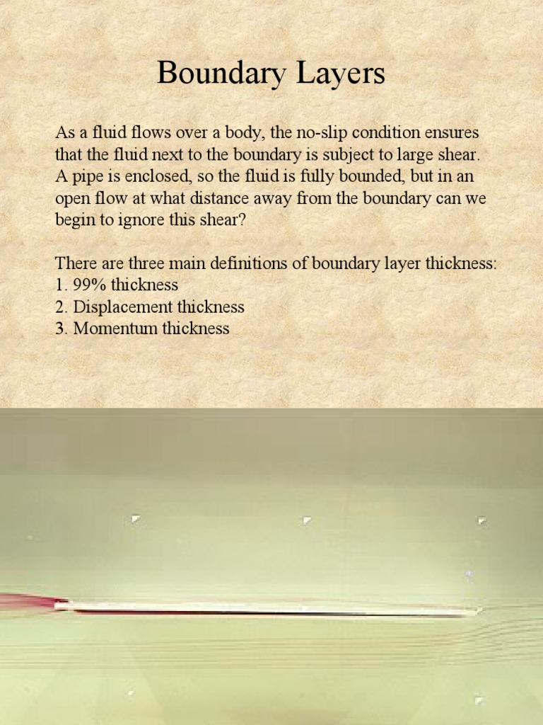 Boundary Layer Thickness in Fluid Mechanics | PDF | Boundary Layer ...