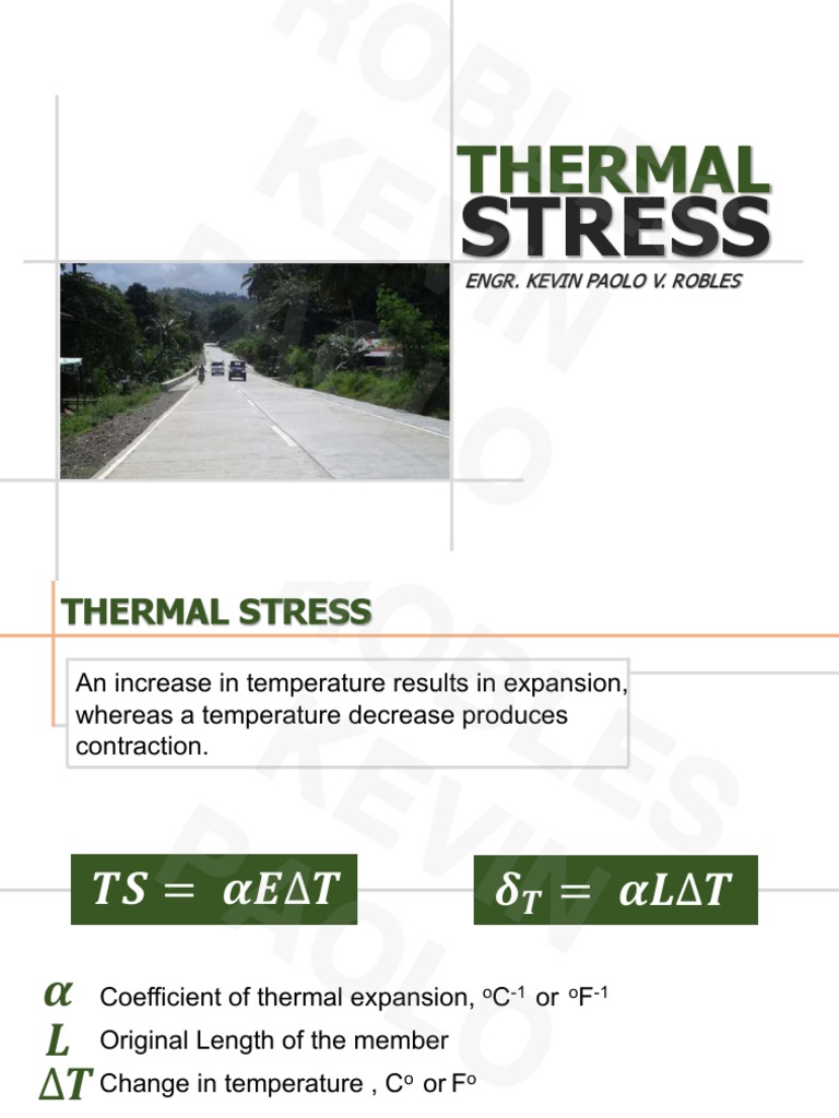 5 MEC32-1 THERMAL STRESS (Robles) | PDF | Thermal Expansion | Stress ...