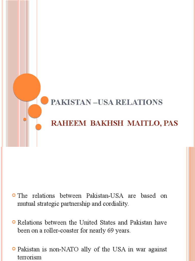 Pakistan USA Relations | PDF | Osama Bin Laden | Pakistan