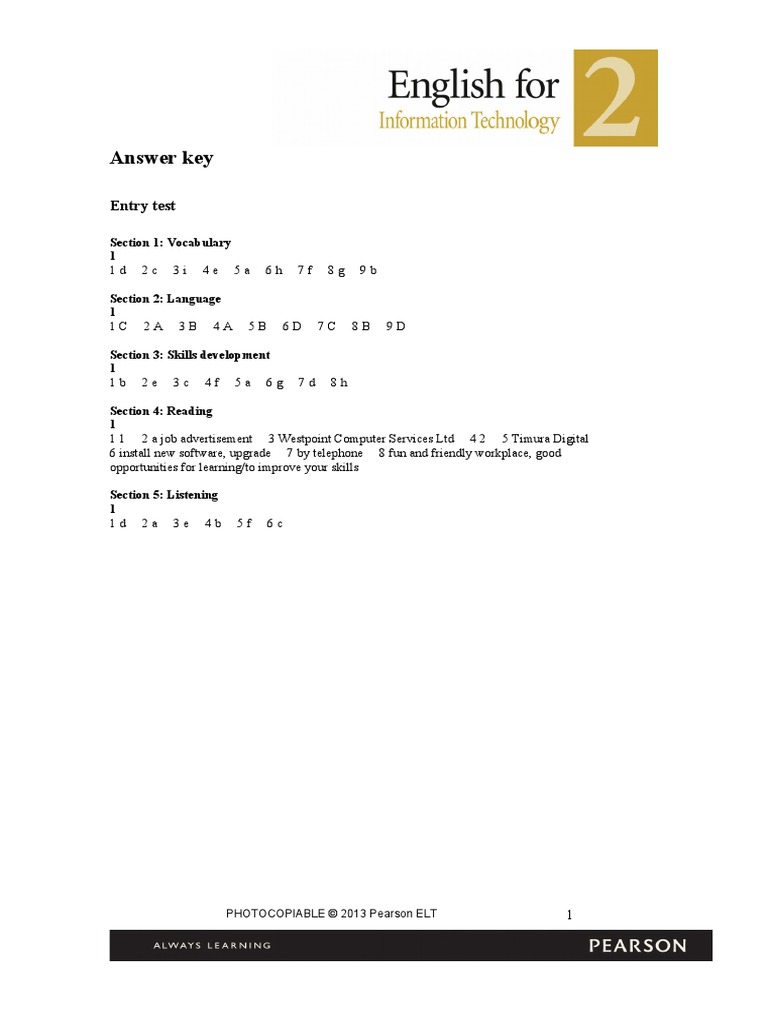 VE IT2 Tests Answer Key | PDF | Software Release Life Cycle | World ...