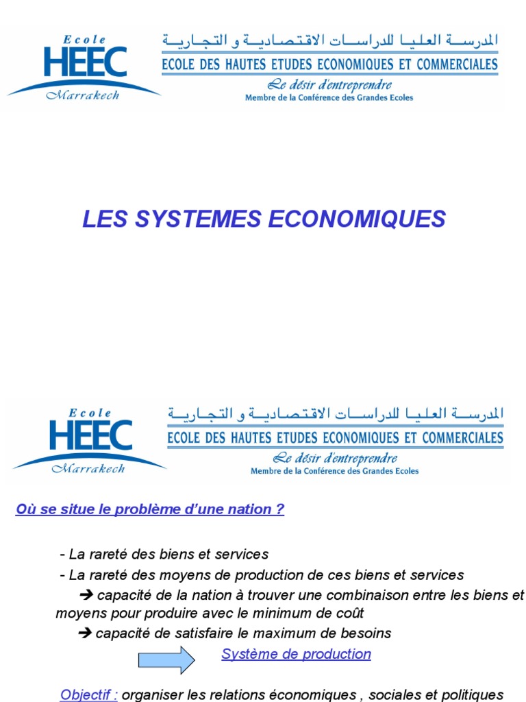Systèmes Economiques | PDF | Capitalisme | Profit (Comptabilité)