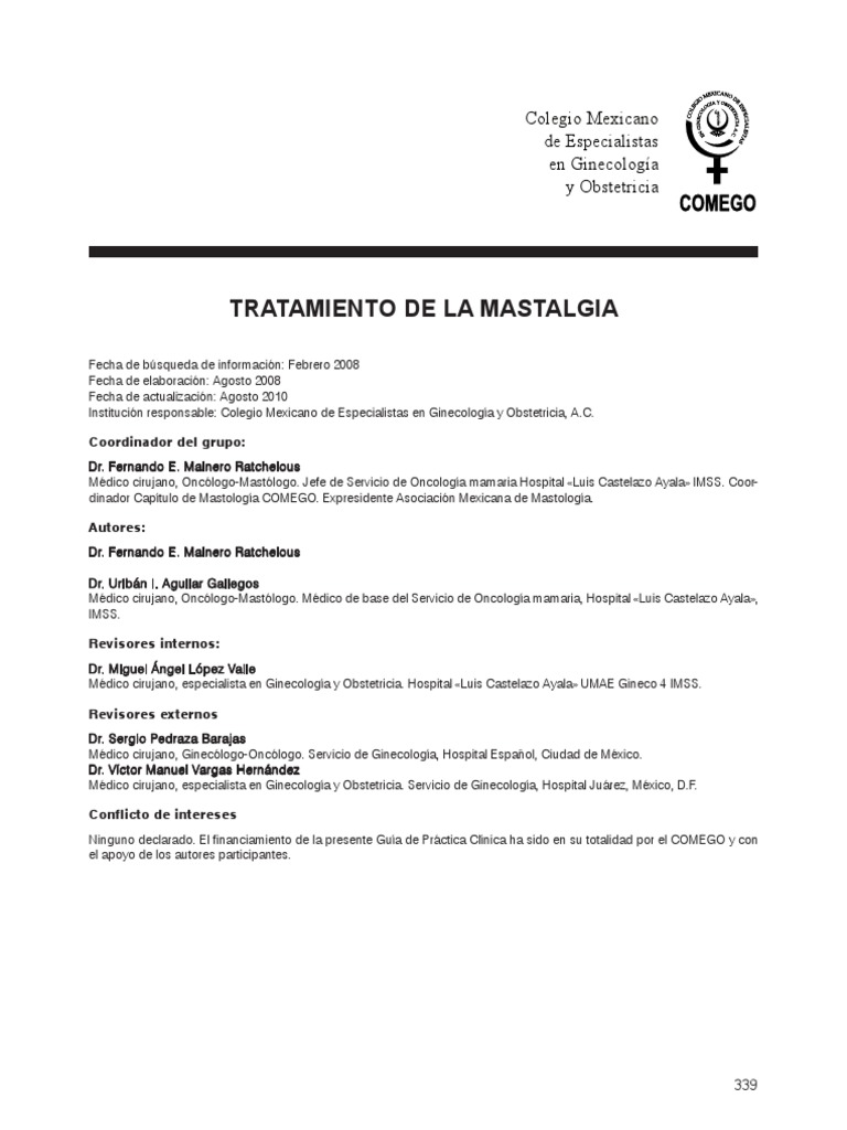 13-Tratamiento de La Mastalgia | PDF | Droga anti-inflamatoria libre de ...