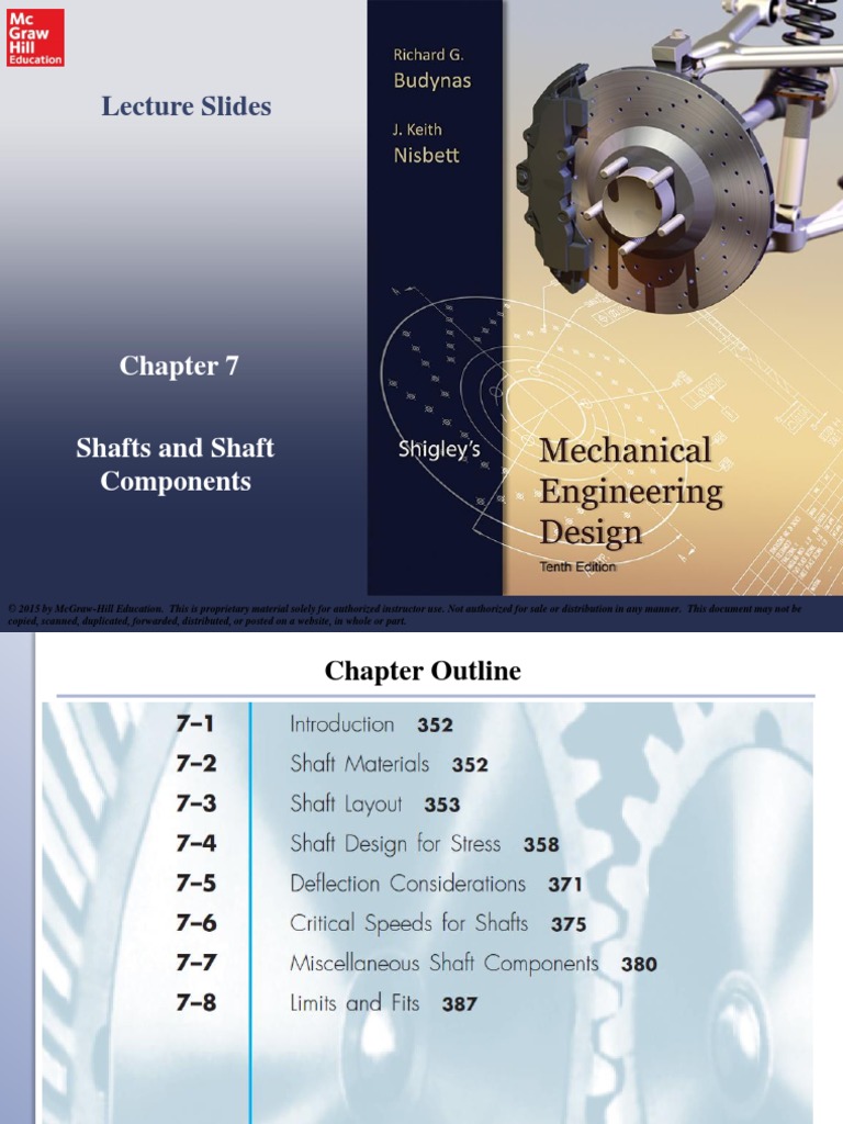Lecture Slides: Shigley's Mechanical Engineering Design | PDF | Engineering Tolerance | Strength ...