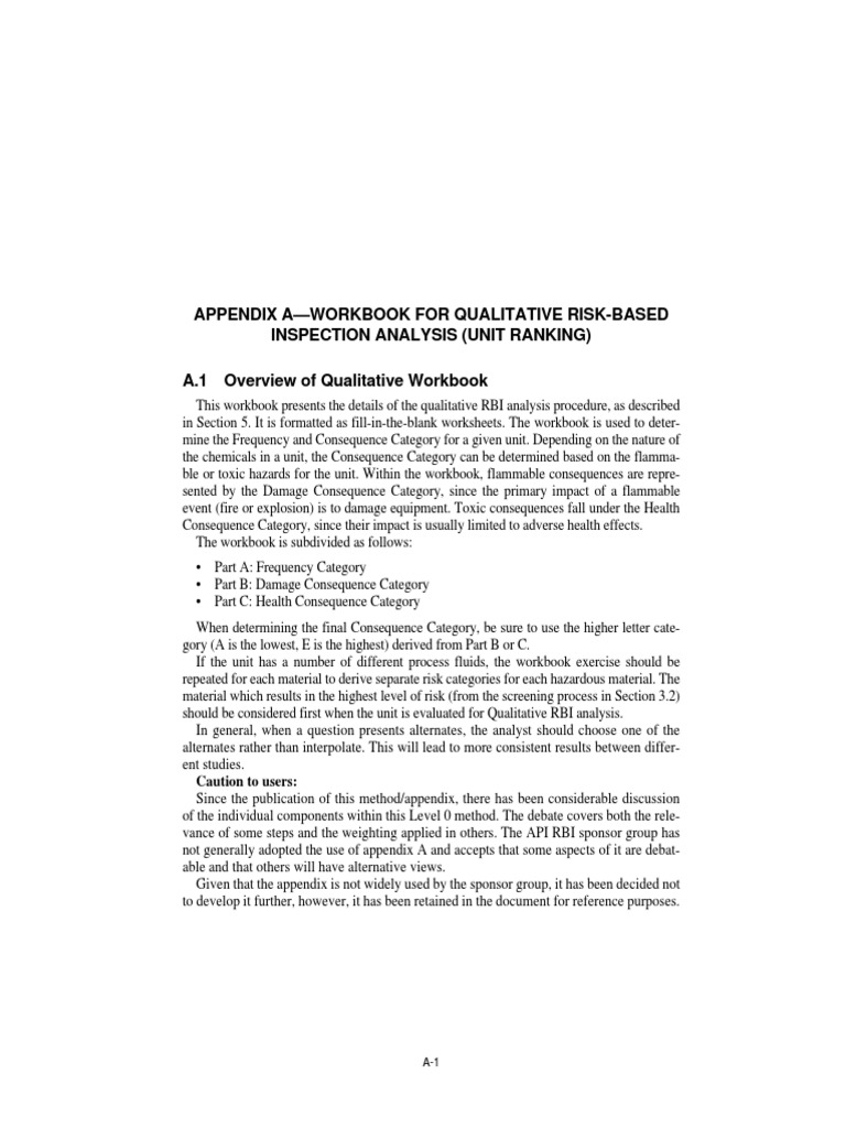 581 - A - Workbook For Qualitative Risk-Based | PDF | Steel | Corrosion