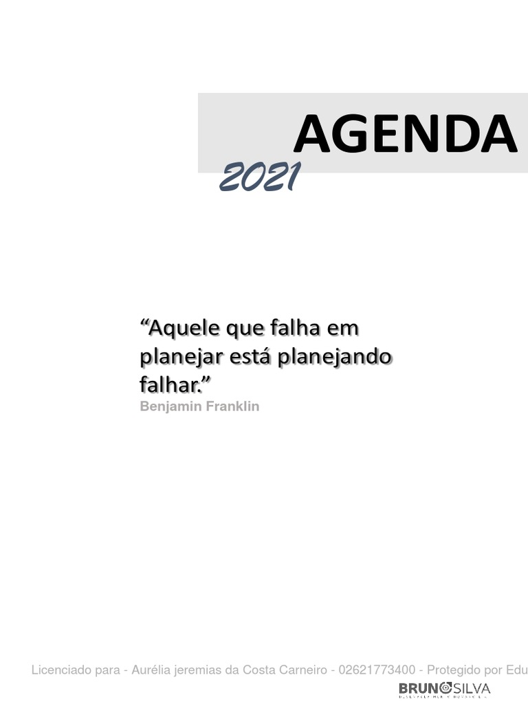 Planner-Rh 004 Agenda 2021 2 | PDF