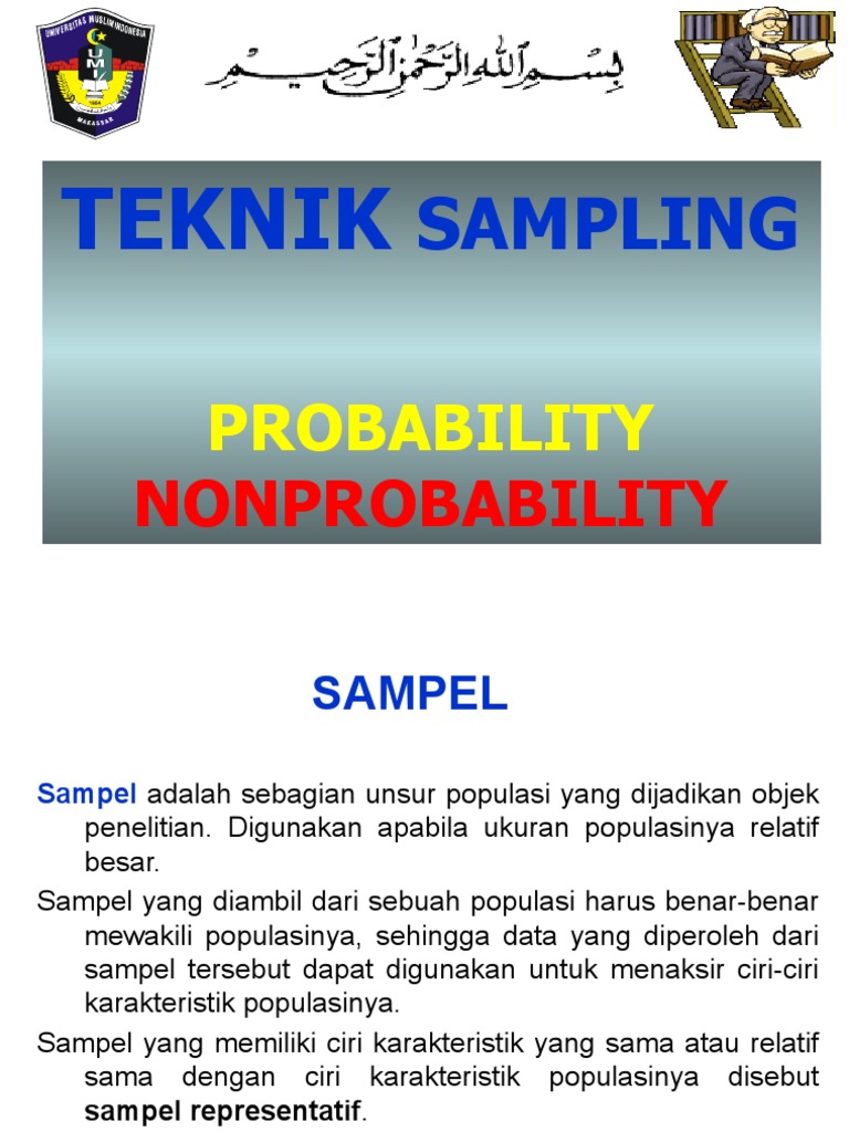 Teknik Sampling | PDF | Sains & Matematika