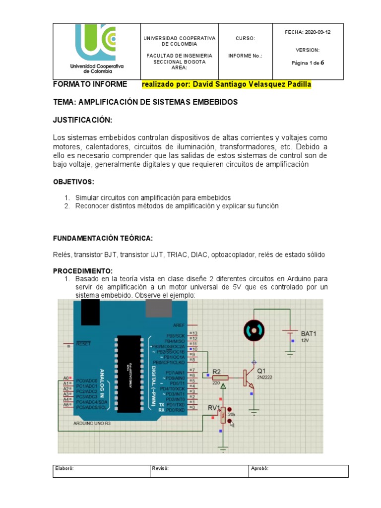 Motor Con Arduino | PDF | Relé | Transistor