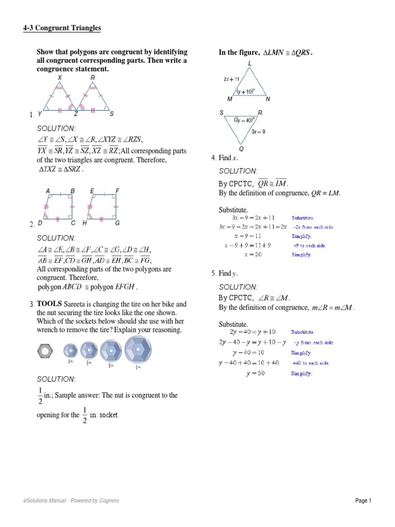 X. Explain Your: Esolutions Manual - Powered by Cognero | PDF ...