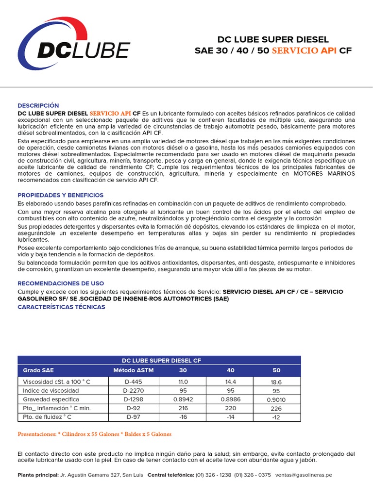 DCLUBE-FT11-DC LSD 30 40 50 Aceite CF Corregido Marketing Digital | PDF ...