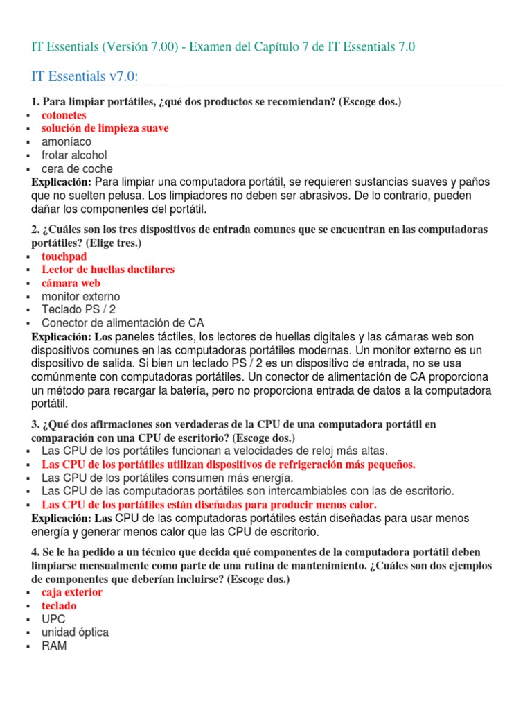 IT Essentials CAPITULO 7 | PDF | Teléfonos móviles | Red de computadoras
