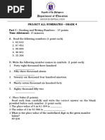 Project All Numerates Grade 6 | PDF | Numbers | Notation