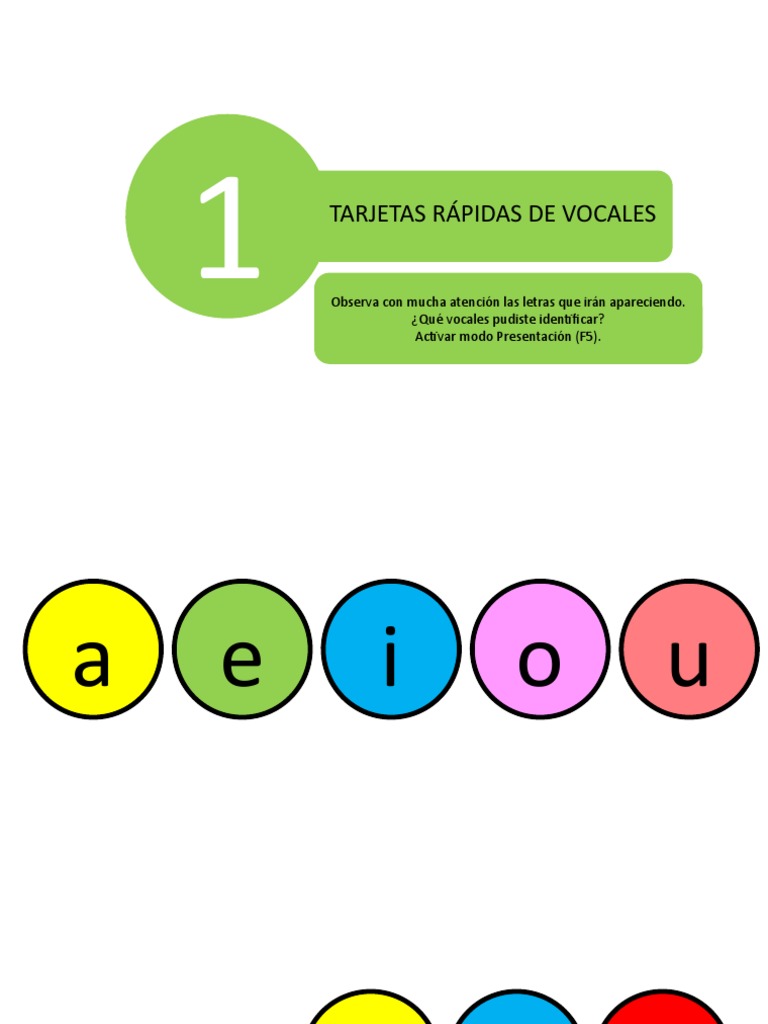 Lenguaje Verbal - Flashcards Vocales | PDF