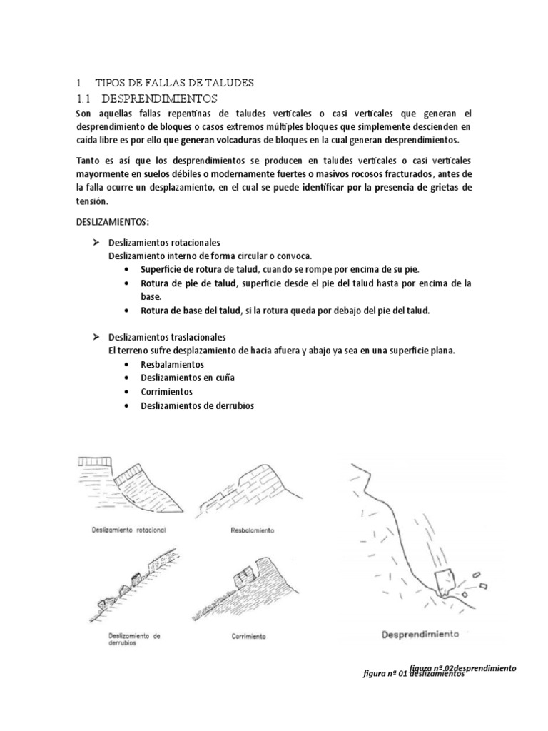 Tipos De Fallas En Taludes | CONFIABILIDAD EN ESTABILIDAD DE TALUDES ...