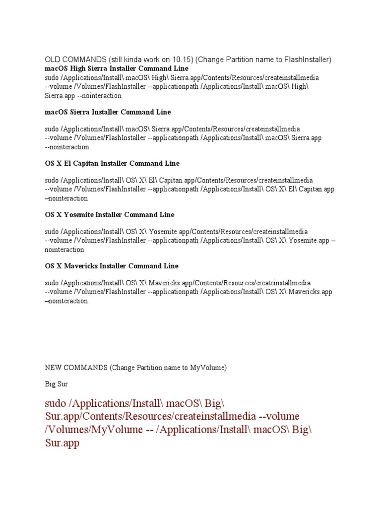Bootable Mac OS X Commands | PDF | Business
