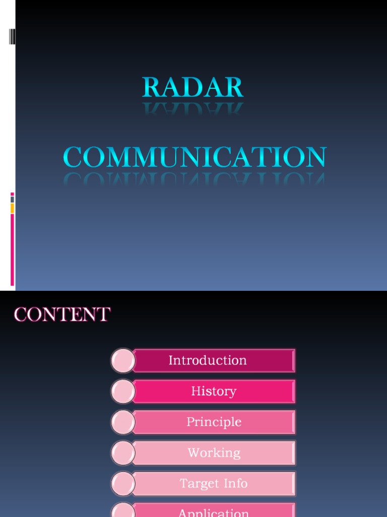 Radar Communication | PDF