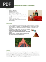 Volcano Eruption Experiment | PDF | Sodium Bicarbonate | Chemistry