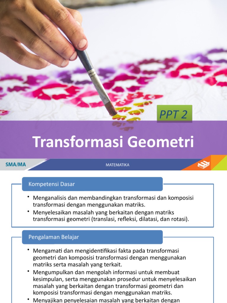 2 Bab 4 Transformasi Geometri | PDF | Metode & Bahan Ajar | Sains & Matematika