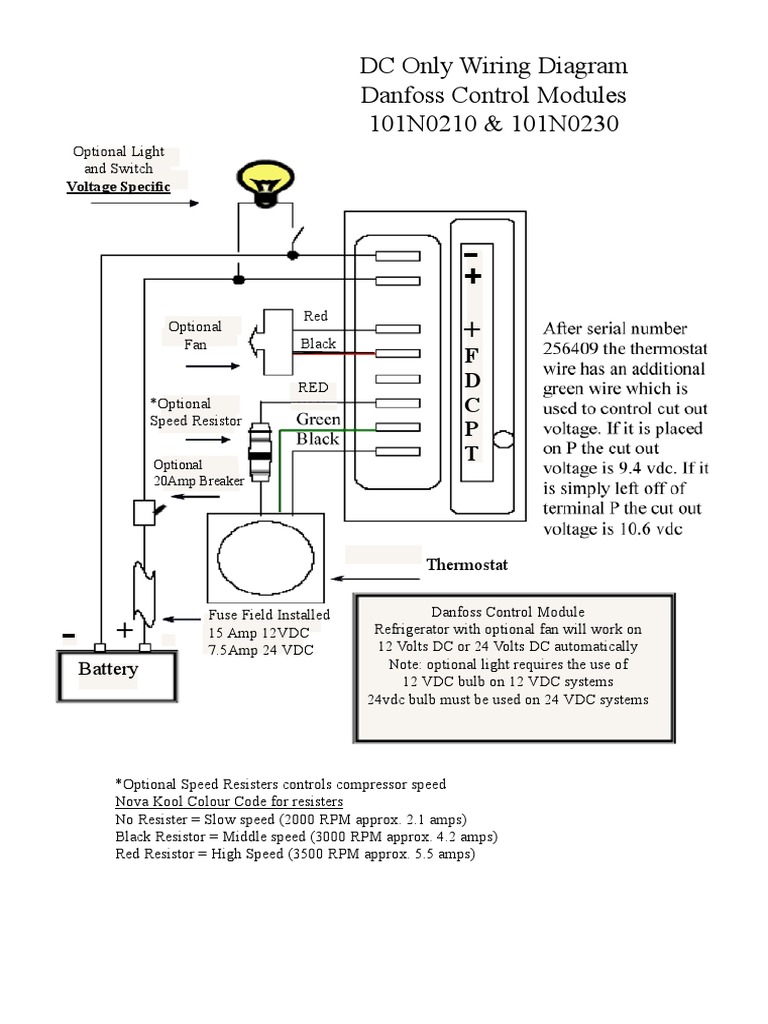 Dc Only Wiring Diagram Danfoss Control Modules 101n0210 And 101n0230 Pdf