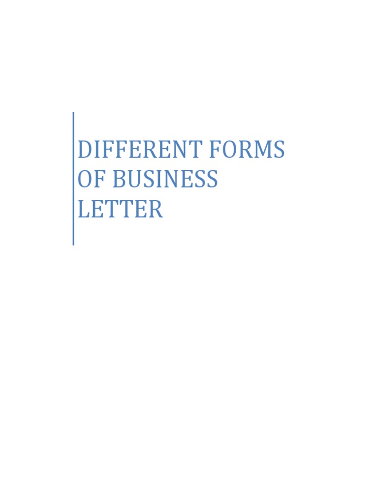 Modified Block Letter Formats Explained | PDF | Paragraph | Written ...