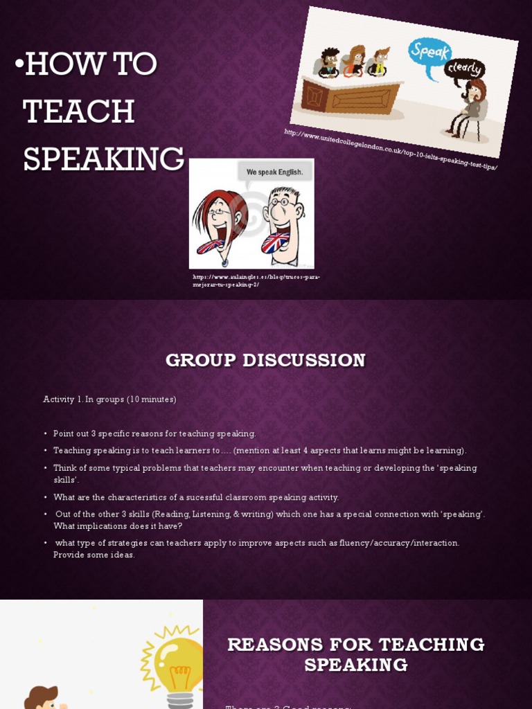 How To Teach Speaking | PDF | Fluency | Speech