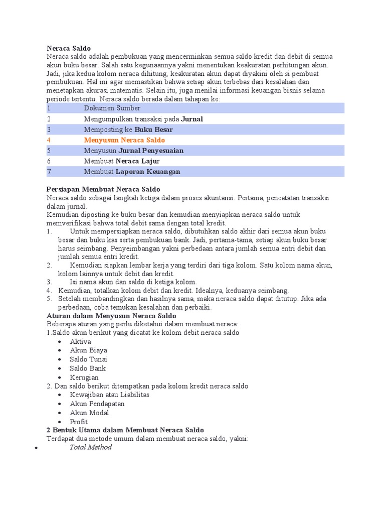 Neraca Saldo | PDF
