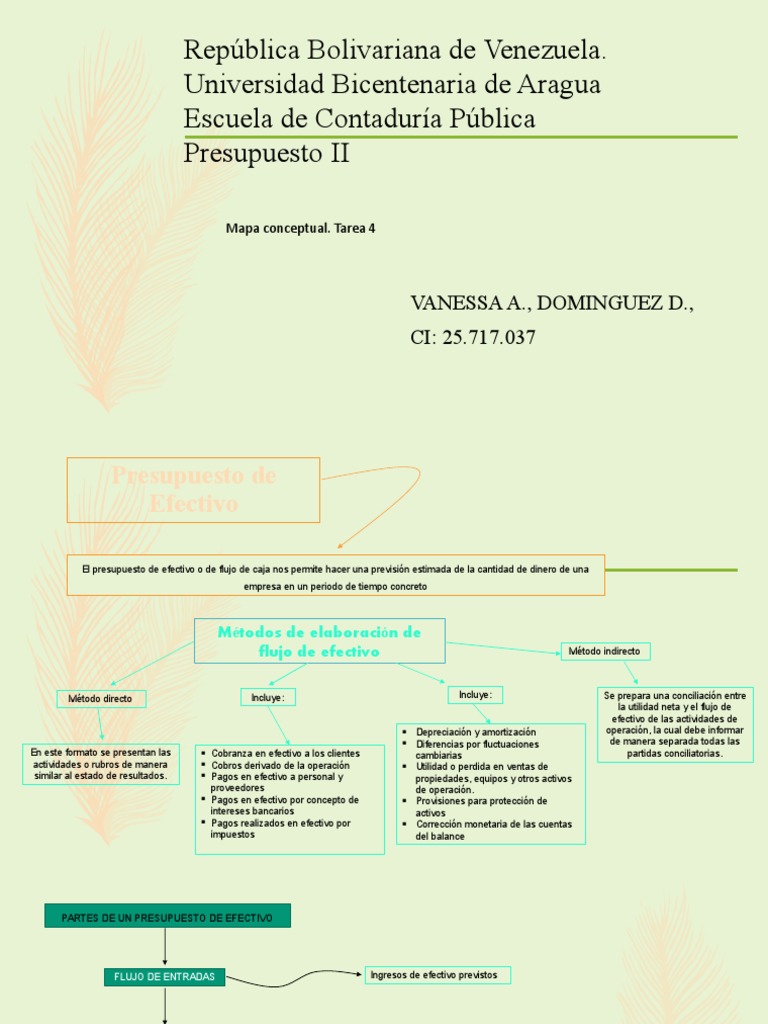 Mapa Conceptual PresupuestoII | PDF | Presupuesto | Empresas
