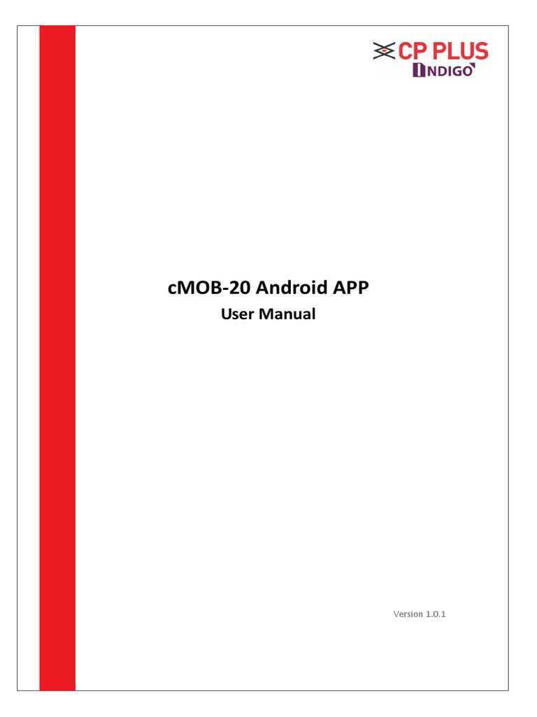 CP Plus Indigo cMOB-20 Android User Manual | PDF | Button (Computing ...