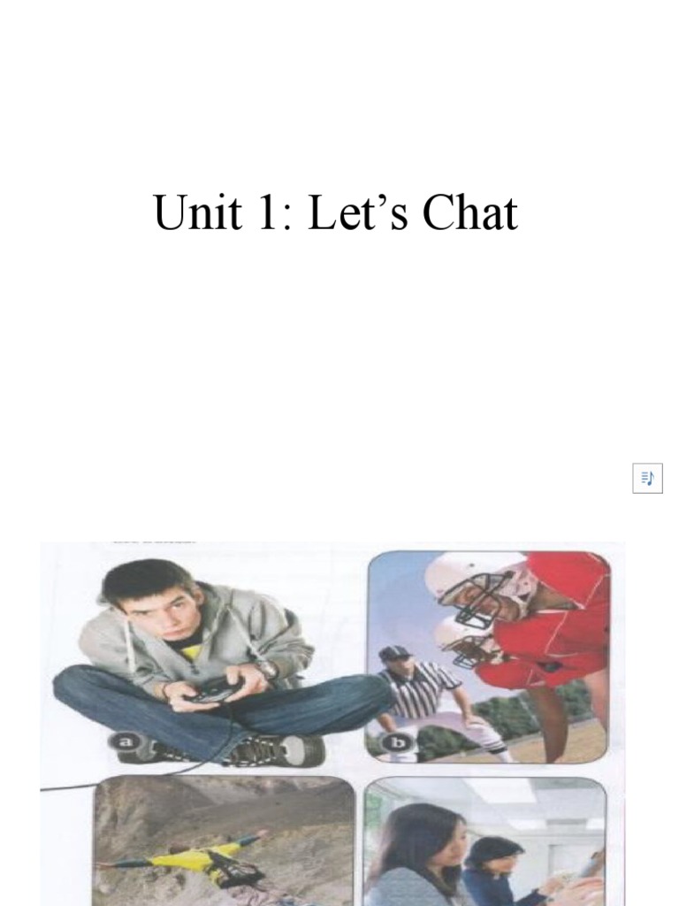 Unit 1 Lets Chat | PDF